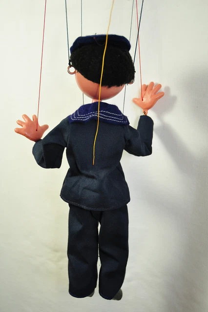 PELHAM PUPPET - Sailor - named boxed, vintage marionette, string puppet ...
