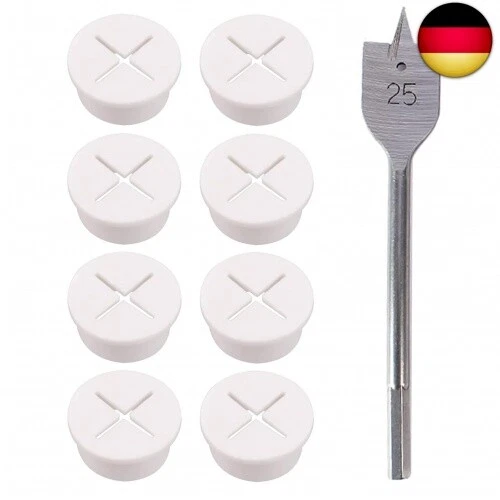 FLEXIBLE SILIKON KABELDURCHFÜHRUNG 8 Stück Kabeldurchführung Gummi Schreibtisch EUR 17,05 ...