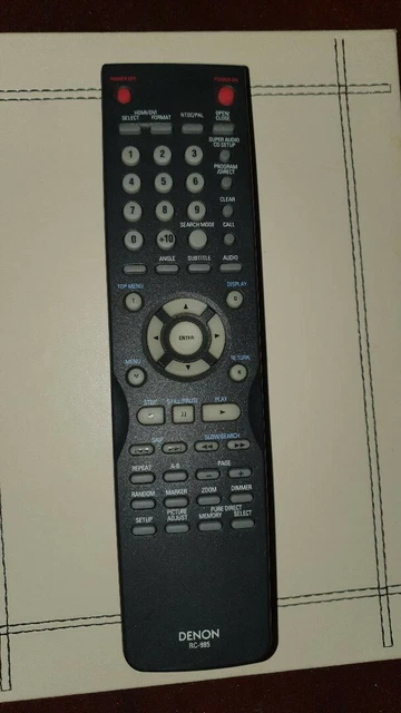 DENON REMOTE CONTROL MODEL:RC-985 For DVD 2910 ORIGINAL EUR 18,06 ...