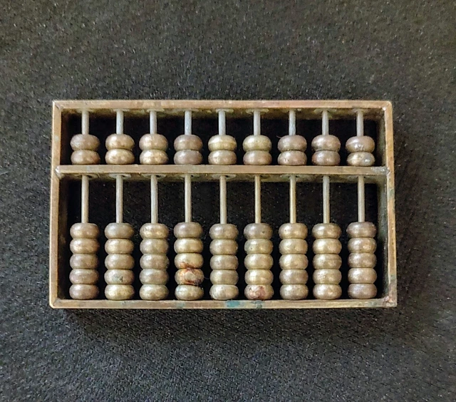 VINTAGE BRASS ABACUS Ancient Calculating Tool First Use in Europe ...