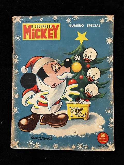 LE JOURNAL DE Mickey N°291 Numéro Spécial Noël Décembre 1957 Eo EUR 7 ...