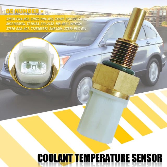 ENGINE COOLANT TEMPERATURE Sensor Temp Sender for Honda Pilot Civic CR ...