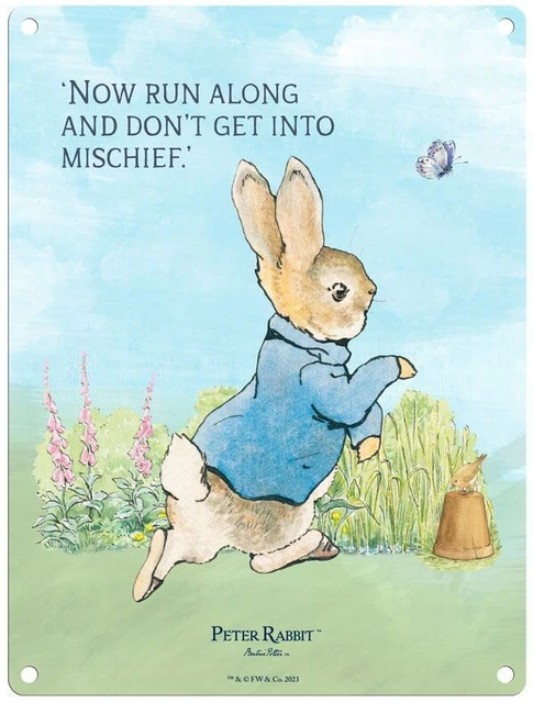 PETER RABBIT NOW Ru Par Beatrix Potier Licence Grand Acier Signe 40cm x ...