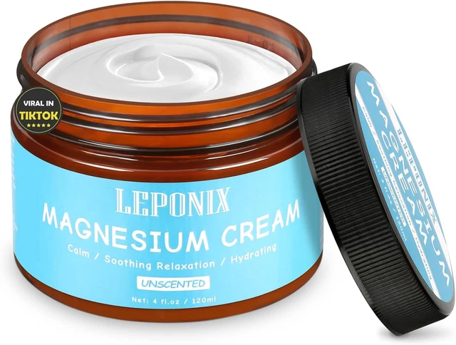 MAGNESIUM CREAM FOR Sleep & Muscle Relaxation - Soothing Topical ...