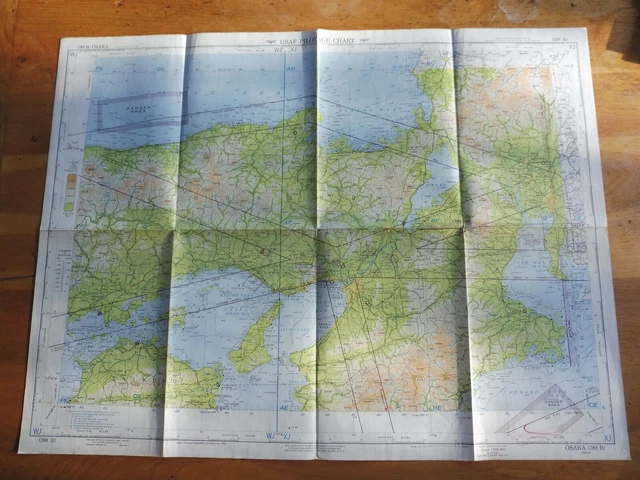 CARTE AVIATION MAP world usaf pilotage chart osaka japan 1951 EUR 10,00 ...