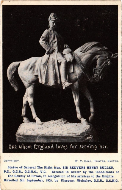 PC DEVON EXETER REDVERS HENRY BULLER STATUE ENGLAND (u2797) EUR 7,99 ...