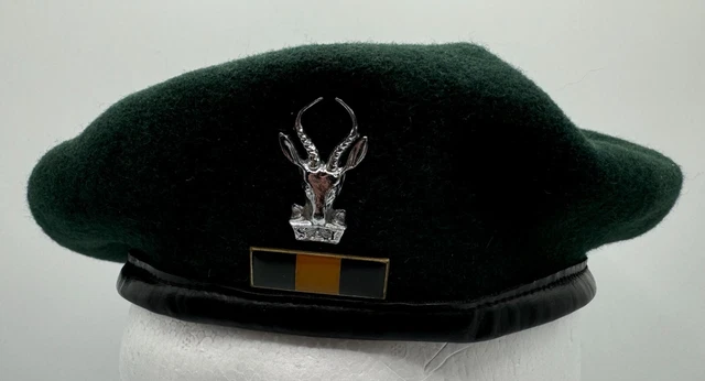 VINTAGE SOUTH AFRICAN SADF Army Military Infantry Beret Cap Hat Uniform ...