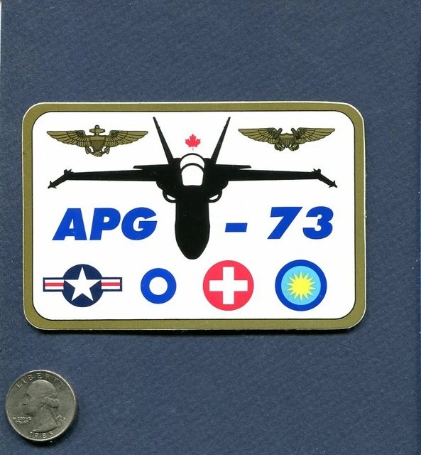 AUTOCOLLANT F-18 HORNET APG 73 radar US Navy USMC escadron étranger image patch EUR 3,26 ...