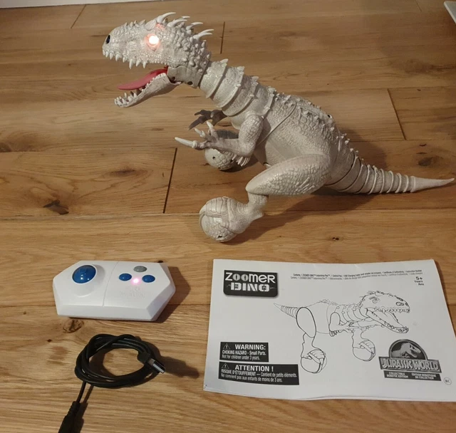 JURASSIC WORLD INDOMINUS Rex Zoomer Dino Robotic RC Toy / Rare ...