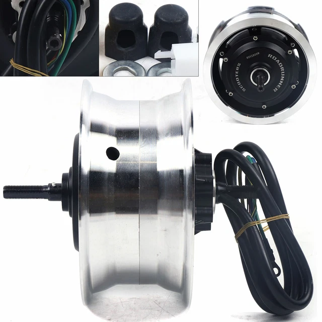 11& HUB WHEEL Motor Brushless 60V 2800W Front/Rear Electric Scooter Hub ...