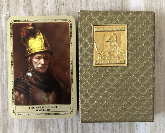 THE GOLD HELMET - Rembrandt vintage miniature pack of playing cards ...