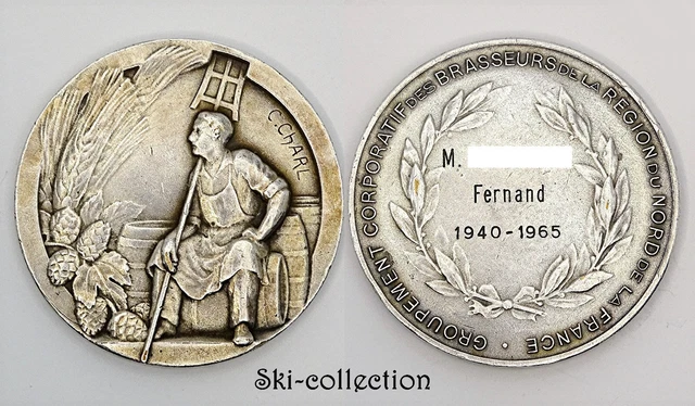 MÉDAILLE GROUPEMENT BRASSEURS de la Région du Nord de France, 1965 ...