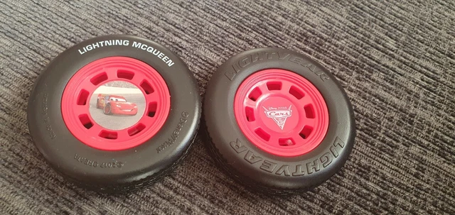 TWO COLLECTABLE DISNEY Pixar Cars Movie Wheels And Tyres Lightning ...