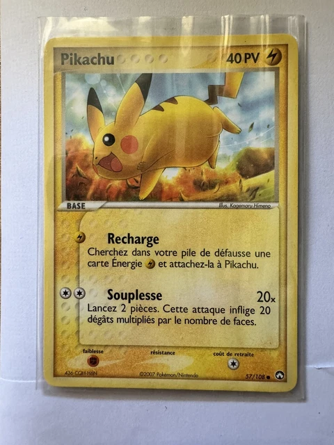 CARTE POKEMON PIKACHU REVERSE 57/108 EX Gardiens du Pouvoir FR EUR 8,50 ...