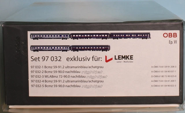 LS MODELS 97032, - Spur N / Maßstab 1:160-, ÖBB Nightjet Set 5-teilig ...