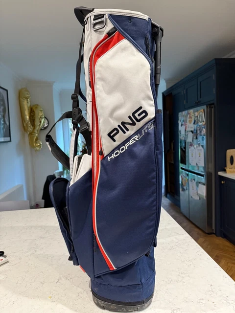 PING HOOFER LITE Golf Bag - Red, Blue and White £68.32 - PicClick UK