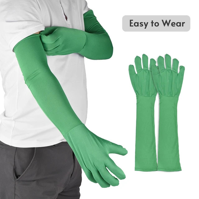 CHROMA KEY GREEN Gloves Mask for Photography Video Green Screen ...