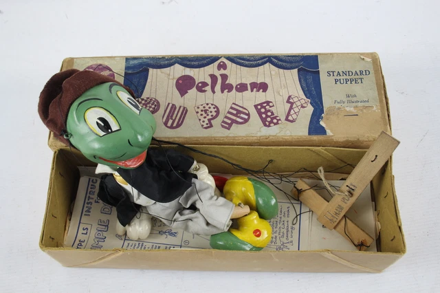 PELHAM PUPPETS 1960S Jiminy Cricket Disney Character Marionette In Original Box £205.00 ...