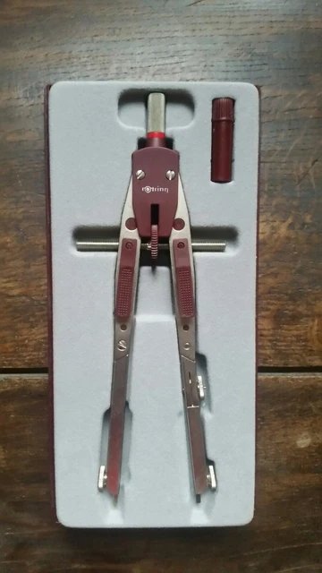 ROTRING ZIRKEL R 530115 mit Drehrad + Schnellverstellung - top Zustand ...
