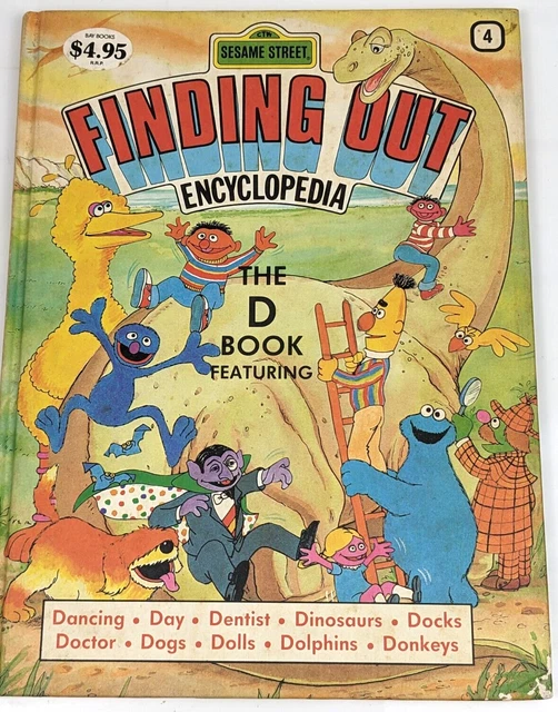 SESAME STREET FINDING Out Encyclopedia #4 The D Book 1982 Hardcover ...