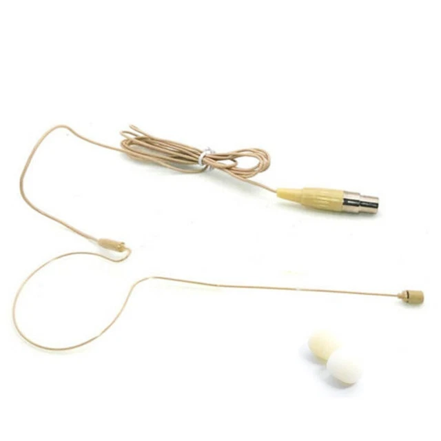MINI MICROPHONE BEIGE port par la t te pour Shure sans fil id al pour ...
