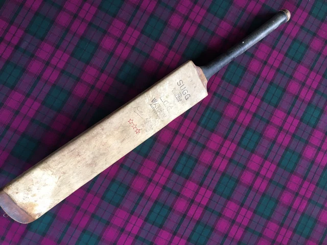 VINTAGE ENGLISH SUGG Sheffield Cricket Bat, Willie Watson, Skin & Wood ...