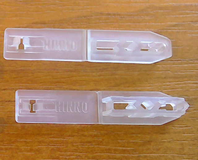 X2 CURTAIN RAIL End Stop Endstops Elddis Swift Coachman Caravan ...