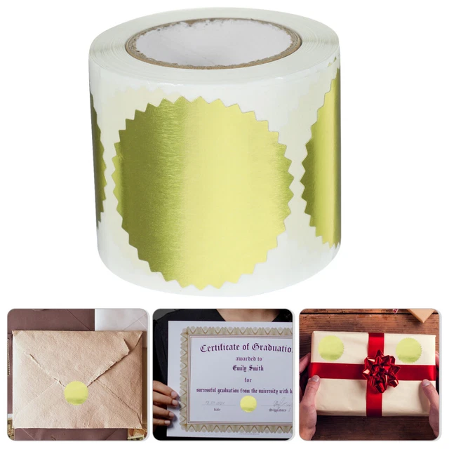 1 ROLL OF Invitations Diploma Stickers for Envelope Diploma Certificate ...