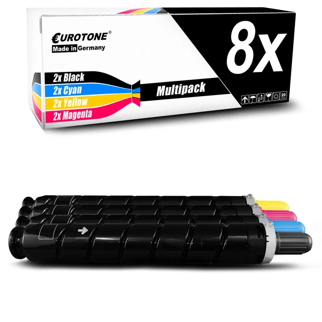 8X CARTRIDGE FOR Canon Ir Advance C-2030-i C-2025-i C-2225-i C-2030-Li ...