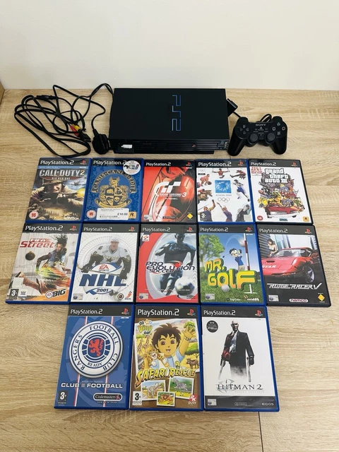SONY PLAYSTATION 2 Console with Games Bundle - Black £69.99 - PicClick UK