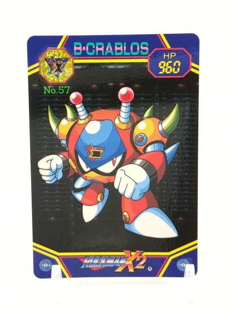 BUBBLE CRAB NO.57 Mega Man X2 ROCK Card Carddass 1994 CAPCOM TCG Japan ...