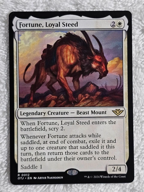 CARTE MTG FORTUNE, Loyal Steed - Outlaws of Thunder Junction (OTJ) #12 ...