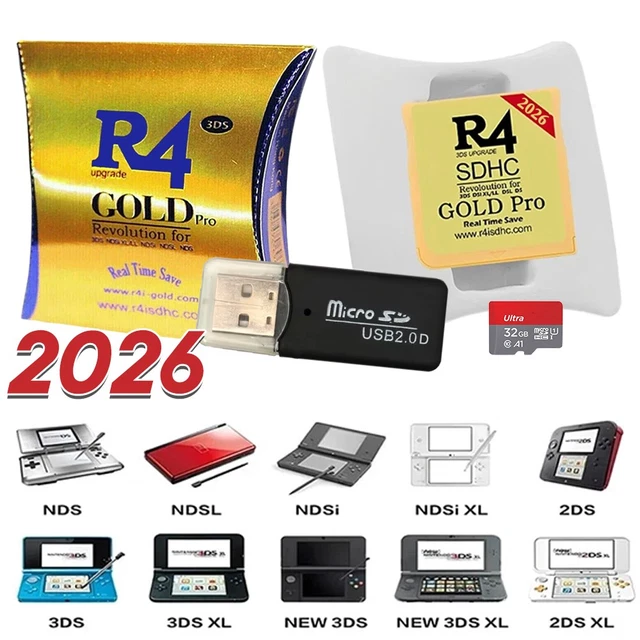 FOR 3DS DSL XL/LL 2026 R4 SDHC Adapter Burning Card Game Memory ...