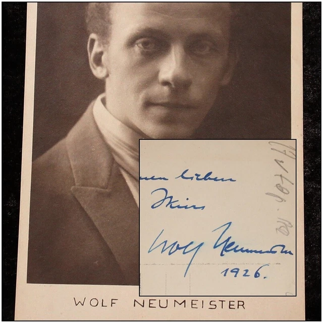 WOLF NEUMEISTER, DEUTSCHER Drehbuchautor,Original Autogramm EUR 100,00 ...
