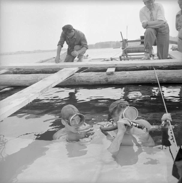 WATER INSPECTION, LAKE Pfaffikersee Water inspection, Lake Pfaff - 1958 Photo EUR 6,61 - PicClick FR