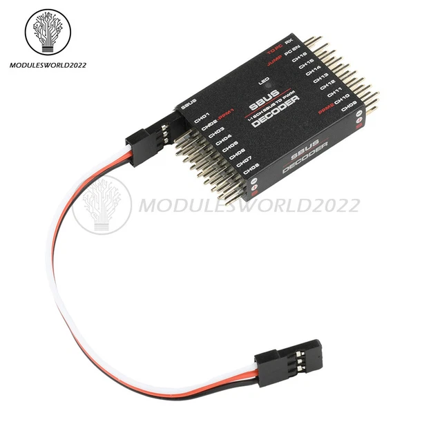 DIY SBUS TO PWM/PPM Decoder 16 Channel Converter Receiver Signal ...