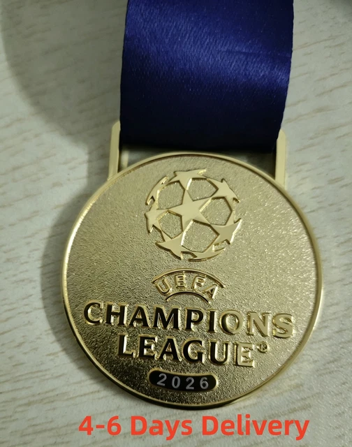 2026 UEFA CHAMPIONS League WINNERS MEDALs Paris PSG GIFT 25/26 Hot uk £ ...