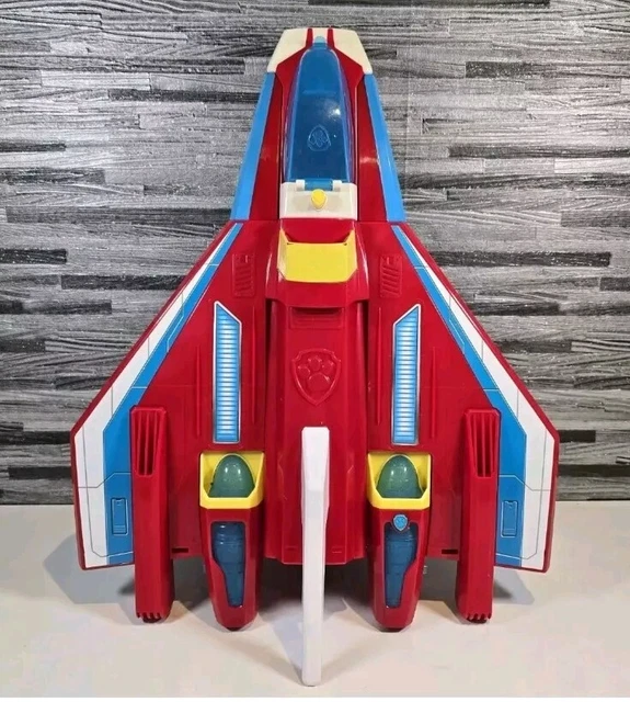 PAW PATROL SUPER Paws Mighty Jet Plane Toy Airplane Command Center £9. ...