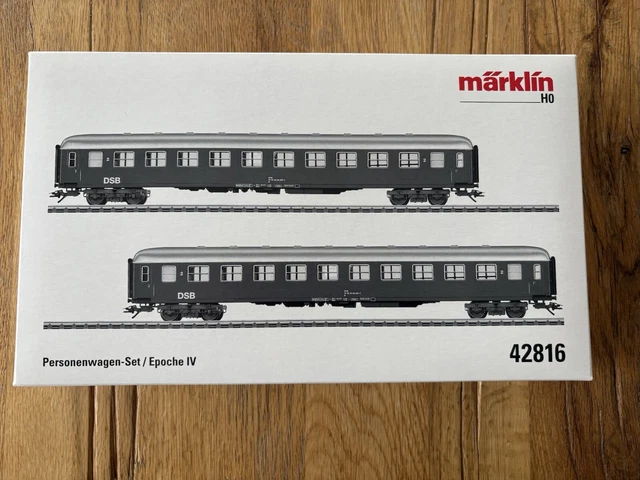 MÄRKLIN HO 42816 Personenwagen litra B 2. Klasse Dänischen Staatsbahnen ...