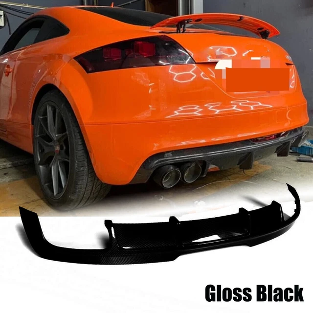 GLOSS BLACK REAR Bumper Lip Diffuser Spoiler for Audi TTS 2008-14 Audi ...