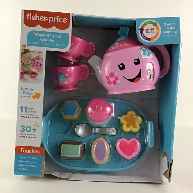 FISHER PRICE LAUGH Learn Sweet Manners Tea Party Set Magical Spout ...