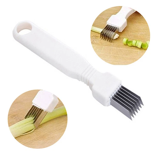 STAINLESS STEEL GREEN Onions Cutter Green Spring Onion Slicer Device ...