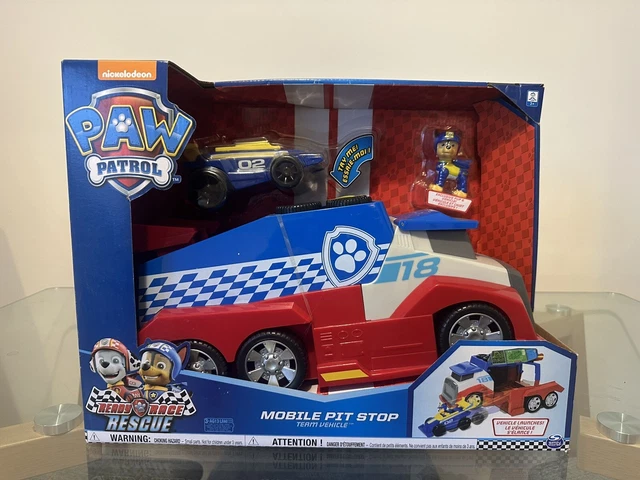PAW PATROL, READY Race Rescue Mobile Pit Stop Team Vehicle £29.99 ...