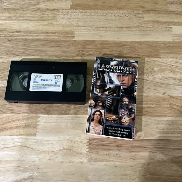 LABYRINTH VHS FANTASY Adventure David Bowie Jim Henson Jennifer ...