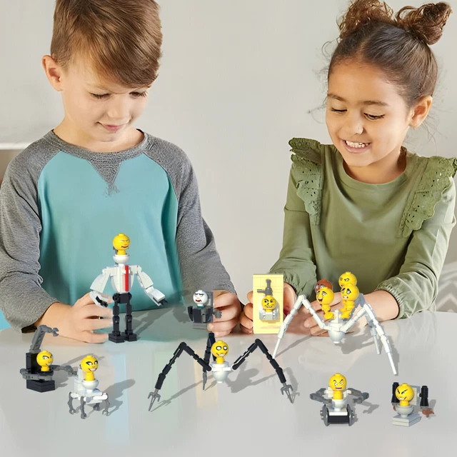 MINI SKIBIDI TOILET Figures Battle Pack Building Blocks Model Toy Kids ...