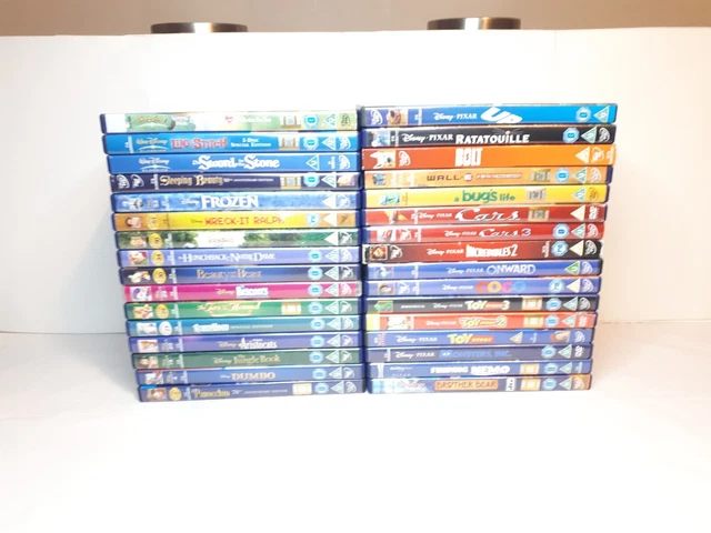 DISNEY PIXAR DVD Bundle 32x Movies Frozen, Pinocchio, The Sword In The ...