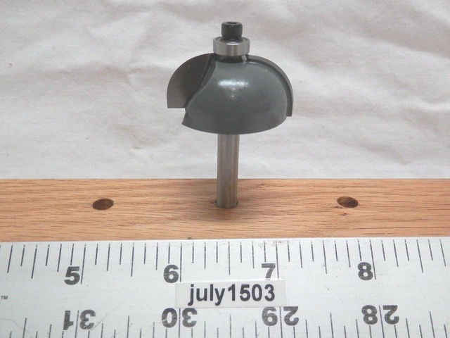 (1) NEW MLCS 1/2" Radius Cove Carbide Tipped Router Bit 1/4" Shank n2 ...