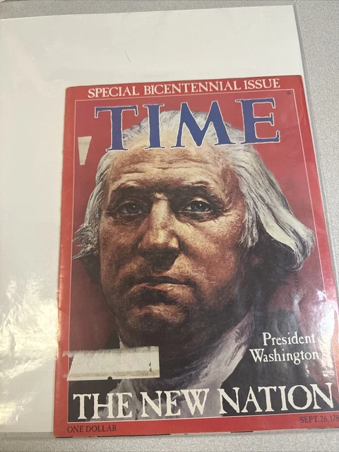 TIME MAGAZINE 1976 Special Bicentennial Issue President Washington Sept ...