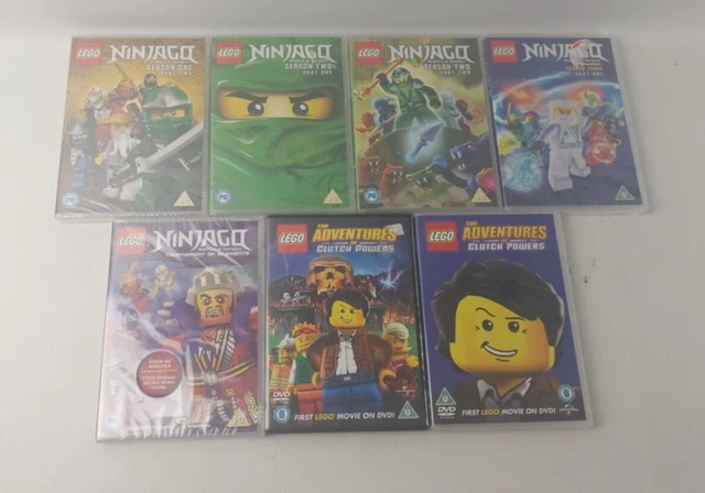 LEGO NINJAGO DVDS & Adventures Of Clutch Powers PG Cartoon Kids Show ...