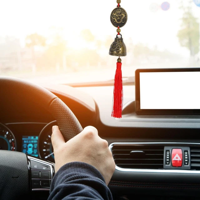 WIND CHIMES CAR Brass Bell Bells for Door Knob Chinese Copper Coins $21 ...